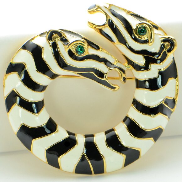 Kenneth Jay Lane | Jewelry | Vintage Kenneth Jay Lane Kjl Enamel Double ...